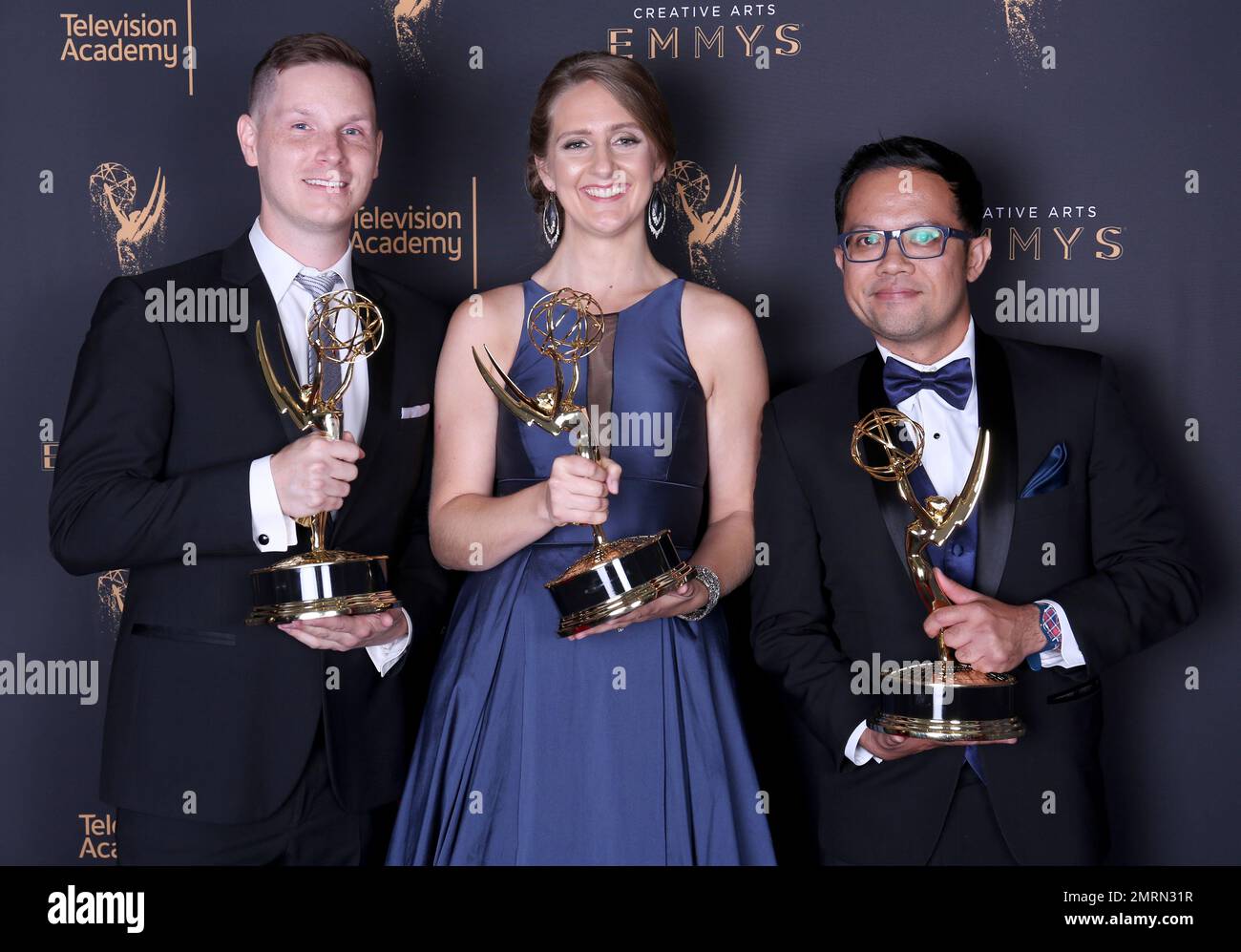 EXCLUSIVE - John Roha, from left, Jamie Martin, and John Lim pose for a ...