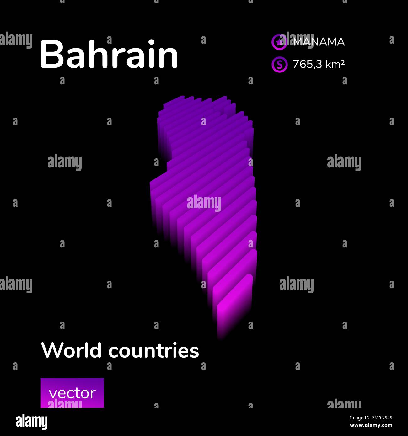 Bahrain map hi-res stock photography and images - Alamy