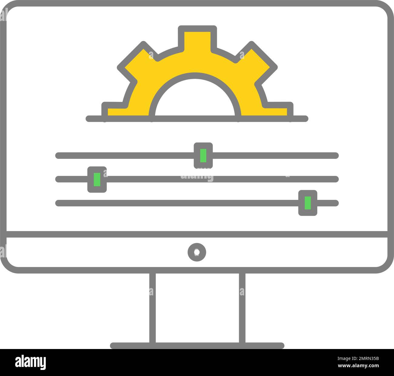 Modification Icon Pc Computer Software Upgrade Vector Design Technical Settings Modernization