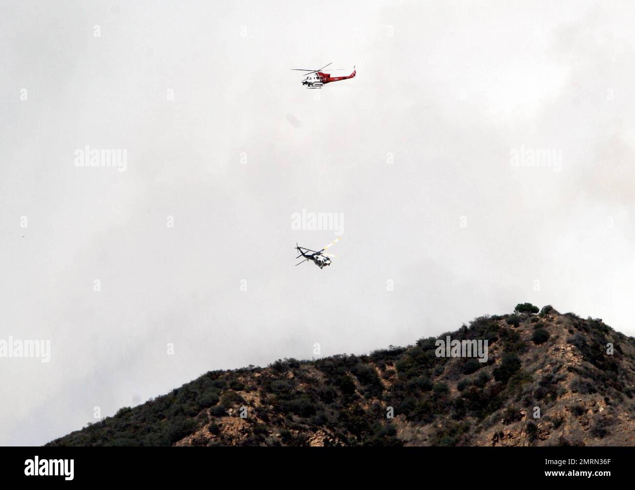 The famous Hollywood sign was in danger today as a fire raged on the ...