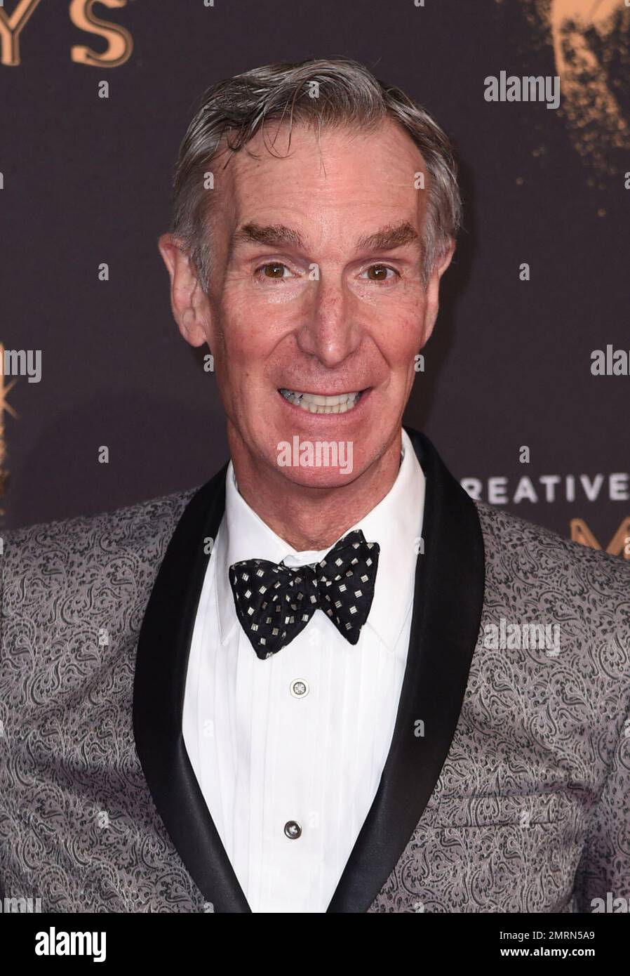 Bill Nye arrives at night one of the Creative Arts Emmy Awards at the ...