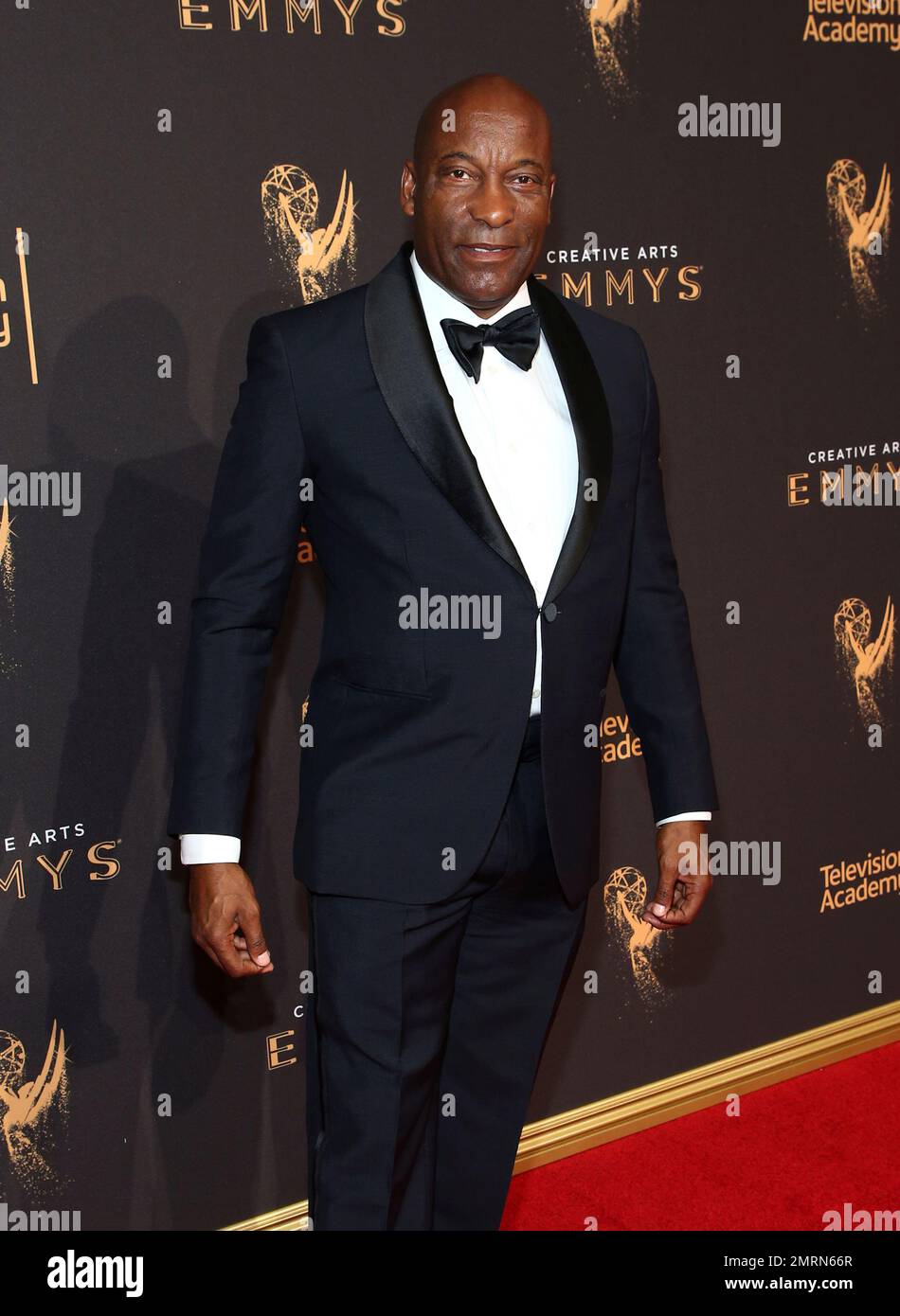John Singleton arrives at night one of the Television Academy's 2017 ...