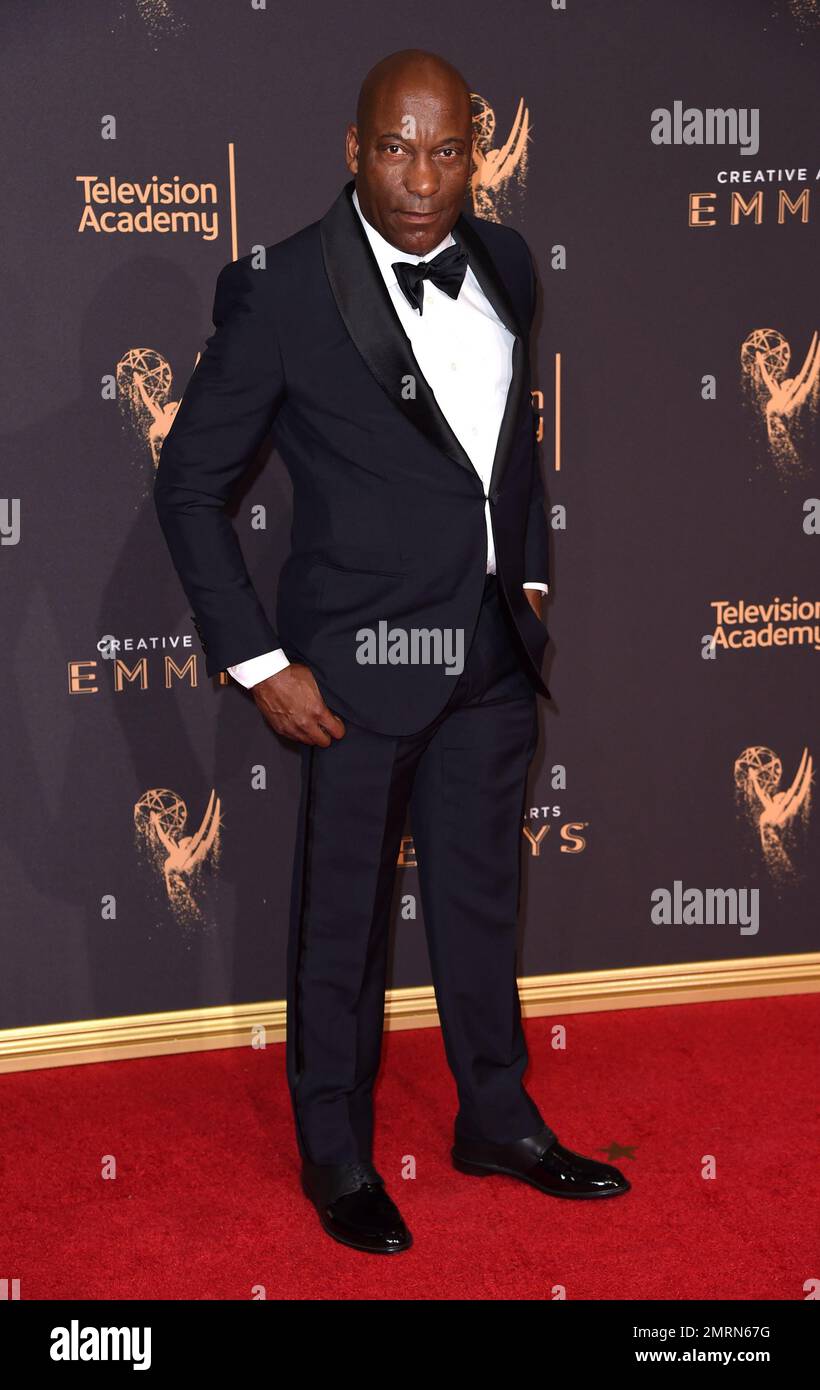 John Singleton arrives at night one of the Creative Arts Emmy Awards at ...