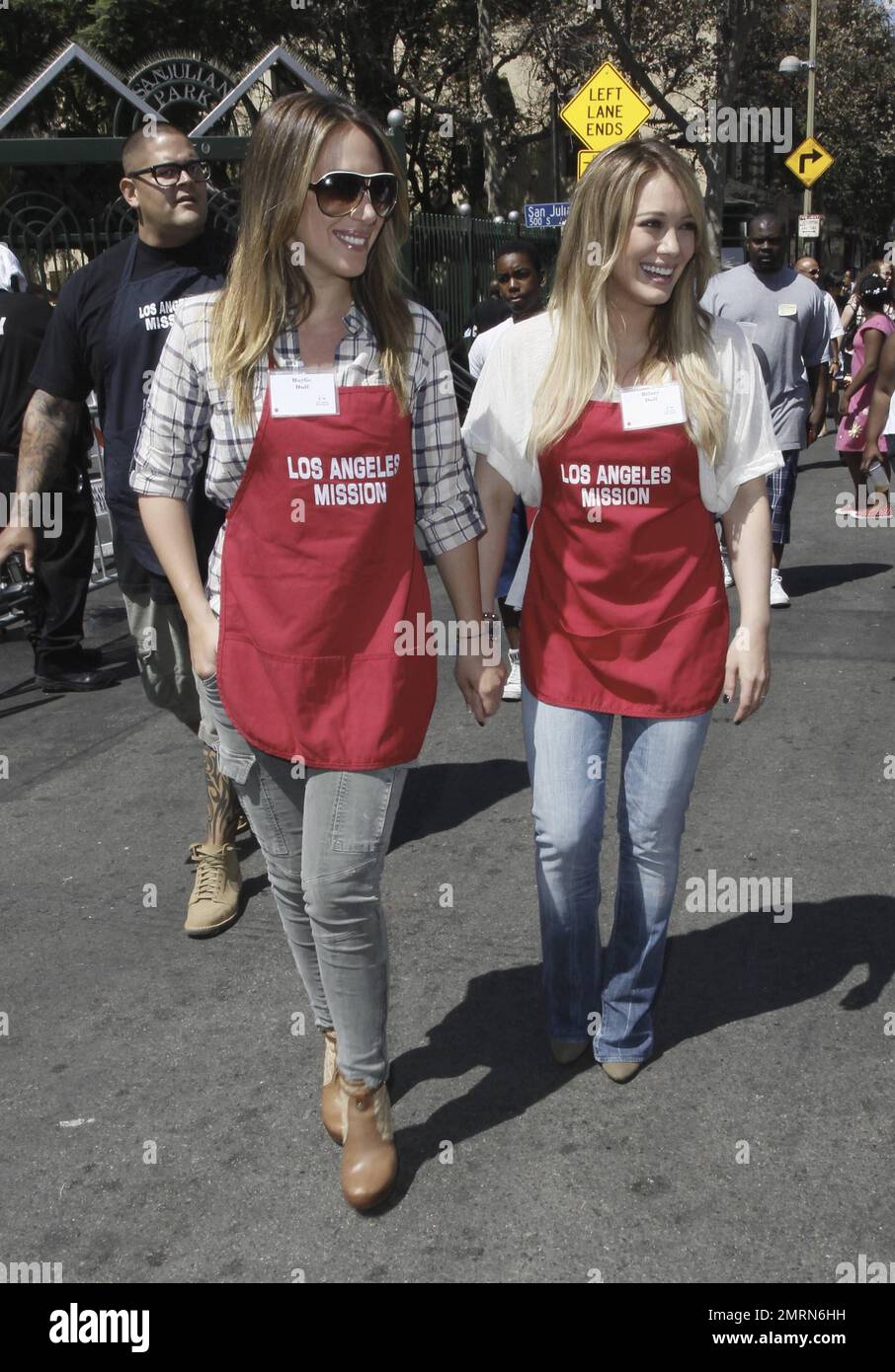 Haylie Duff and Hilary Duff at the Los Angeles Mission's 75th ...