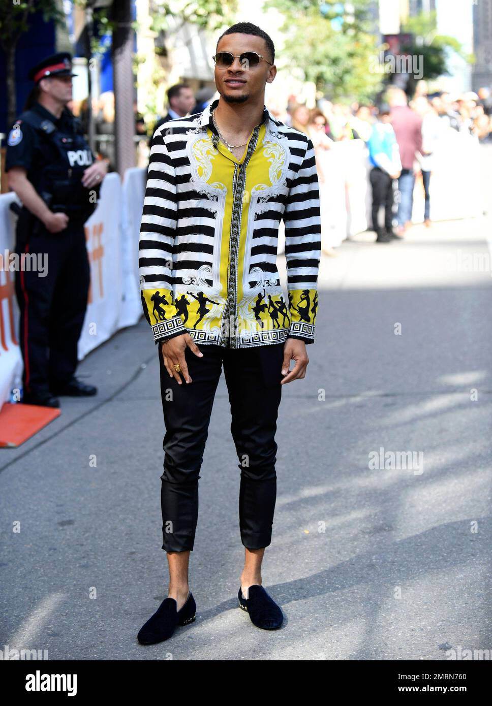 Canadian sprinter Andre De Grasse attends the premiere for "The Carter ...