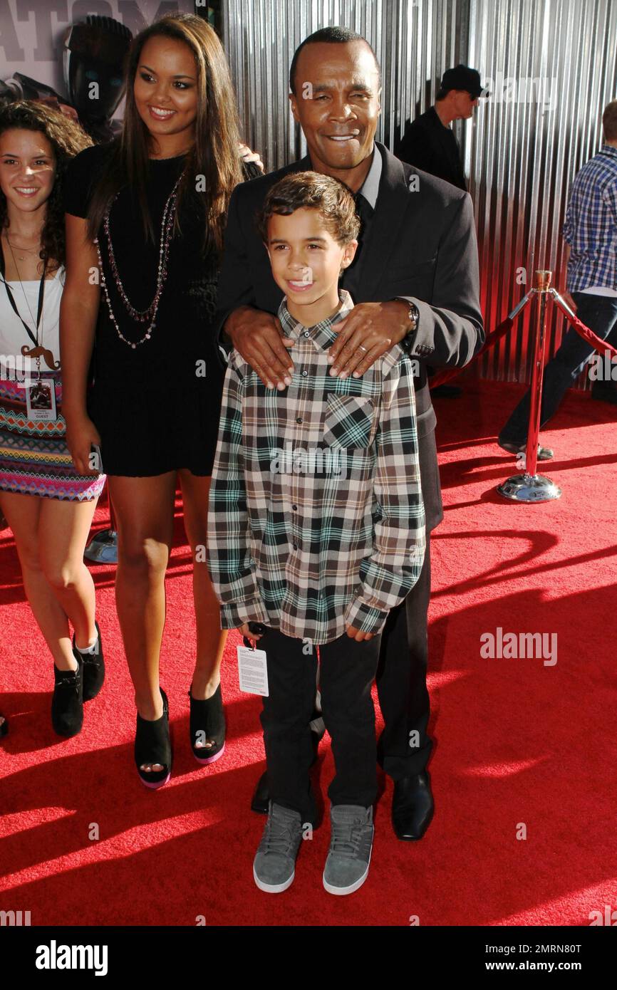 Sugar Ray Leonard at the Los Angeles premiere of "Real Steel" held at ...