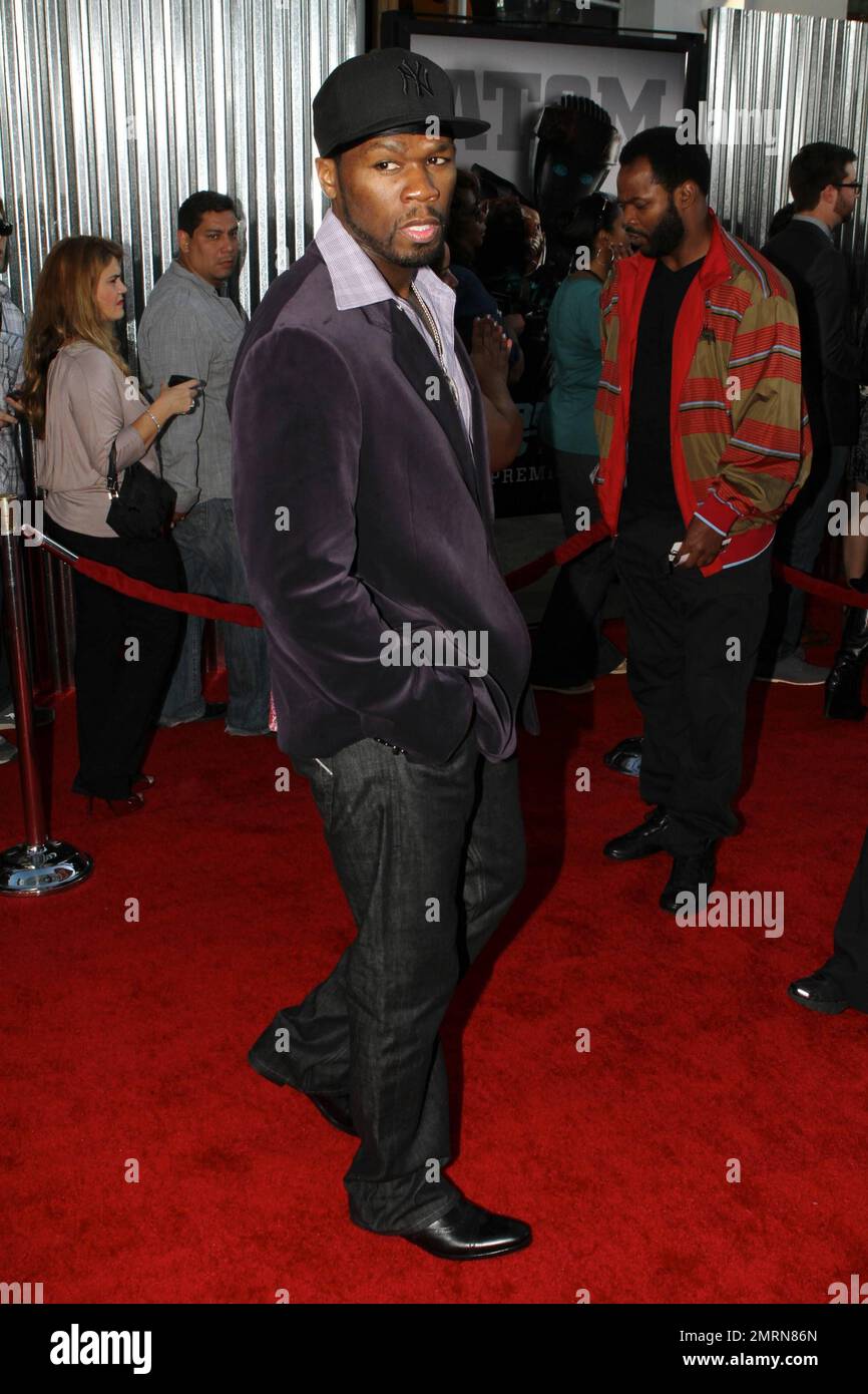 Curtis "50 cent" Jackson at the Los Angeles premiere of "Real Steel ...