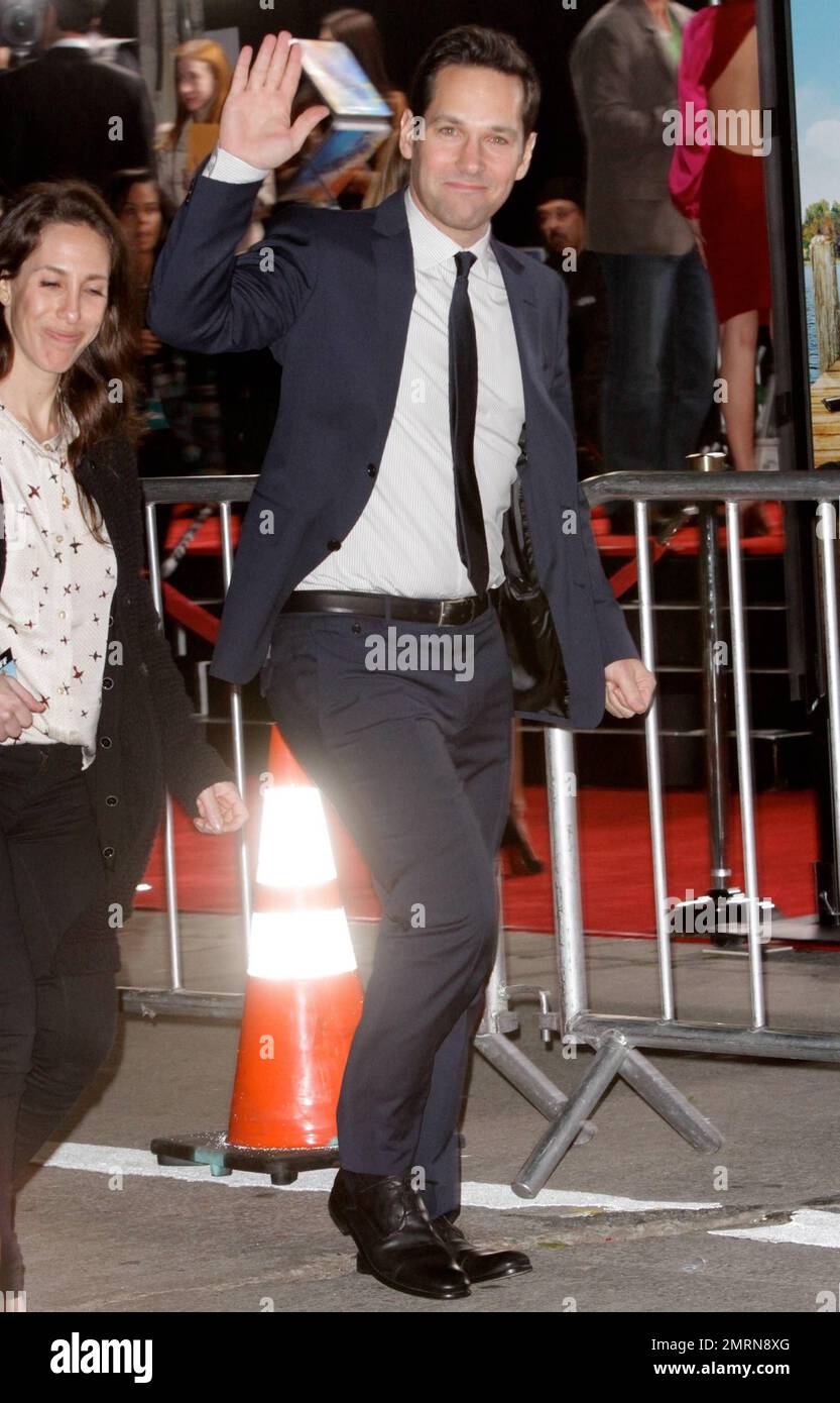 Actor Paul Rudd attending the World Premiere of "Wanderlust" held at ...