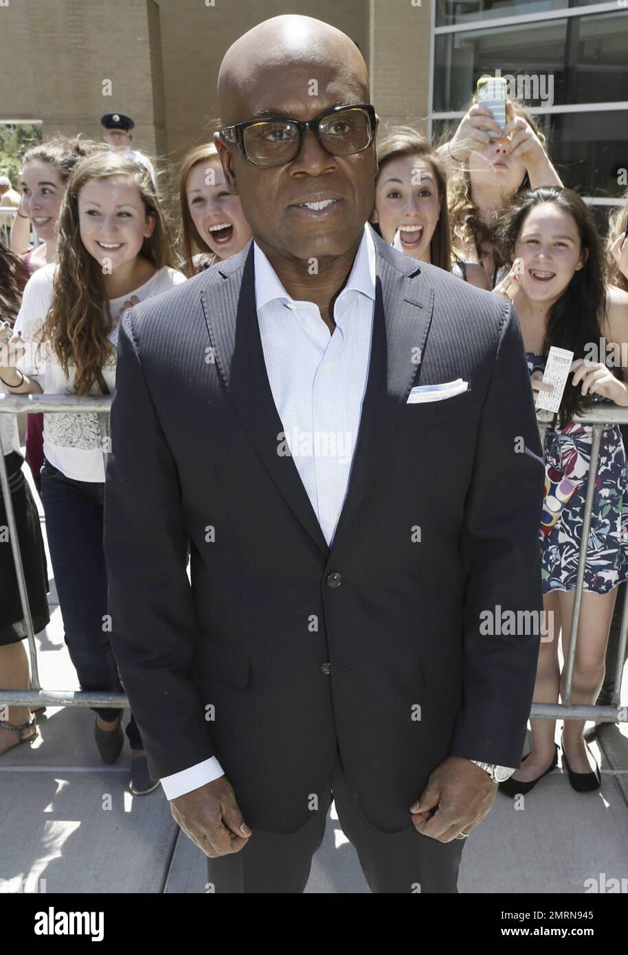 Judge L.A. Reid arrives at "The X Factor" Rhode Island Auditions held ...