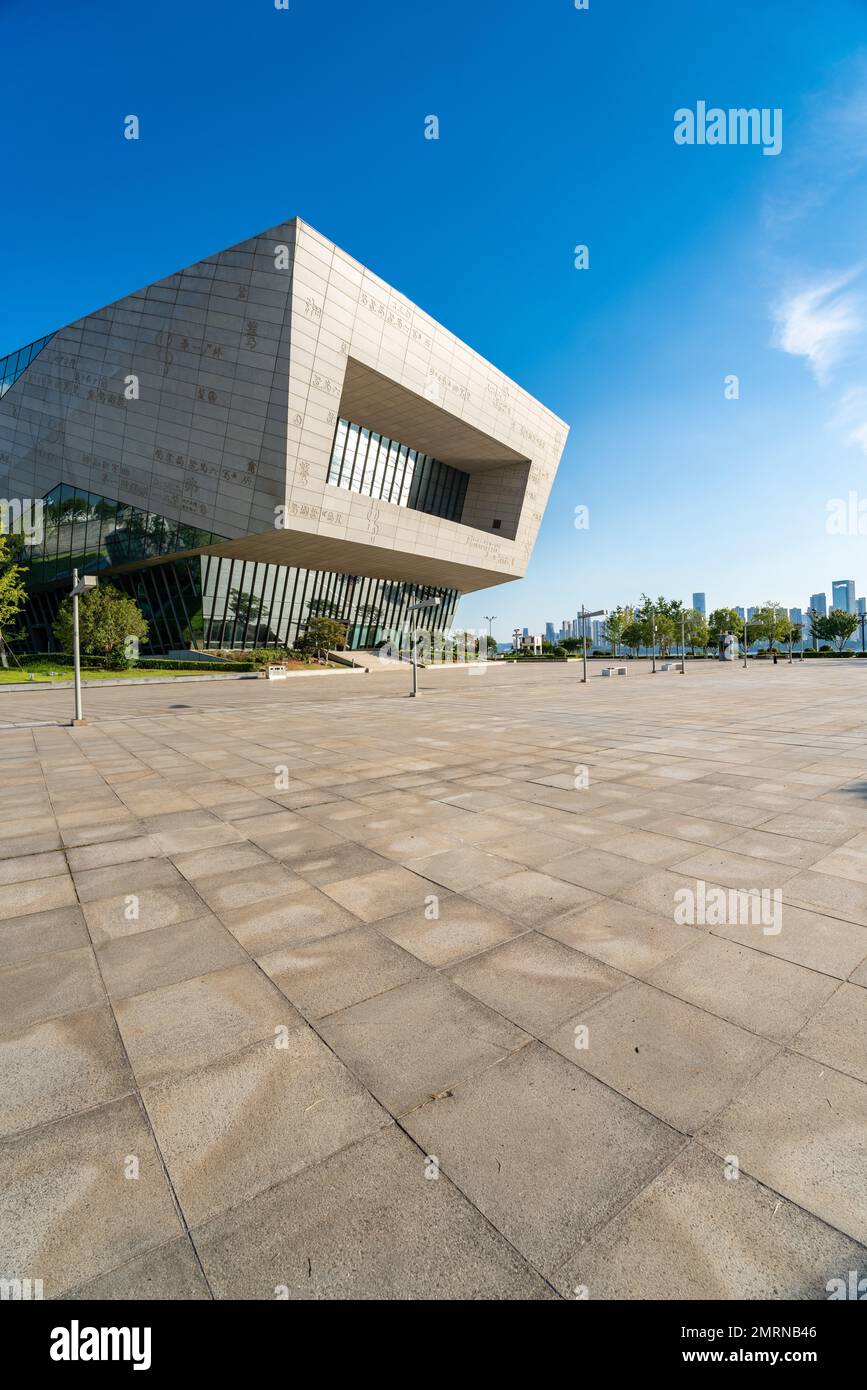 The three one hall changsha riverside cultural park construction square ...