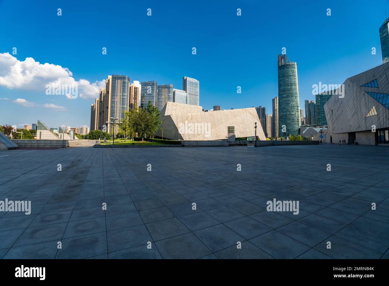 Changsha riverside cultural park construction square Stock Photo - Alamy