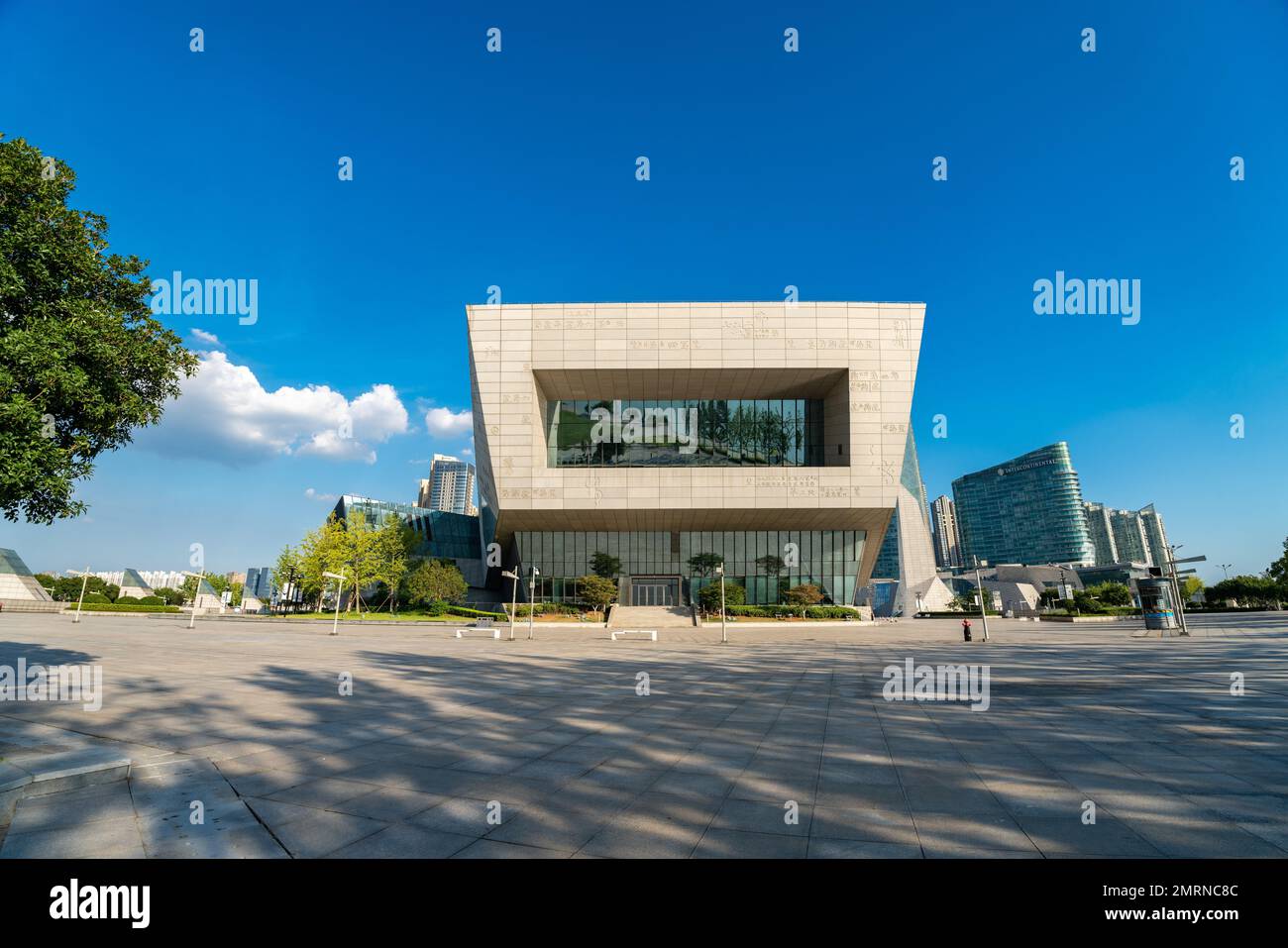 The three one hall changsha riverside cultural park construction square ...