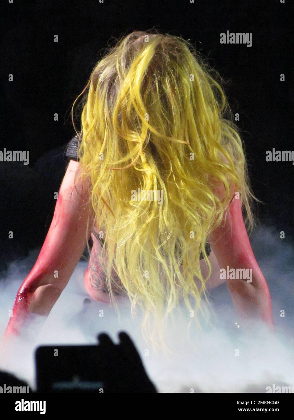 Lady Gaga undergoes several costume changes as she performs live at the ...