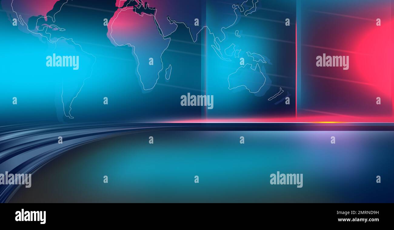 Graphical studio background with empty stage, high-tech and modern 3d ...