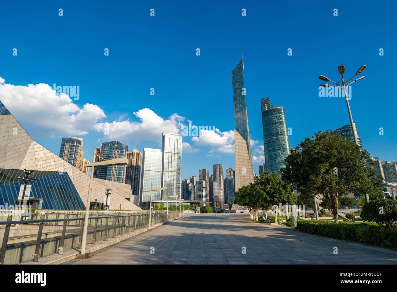 Changsha riverside cultural park construction square Stock Photo - Alamy