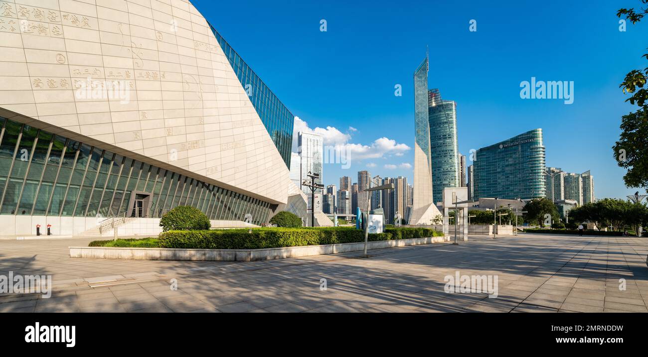 The three one hall changsha riverside cultural park construction square ...