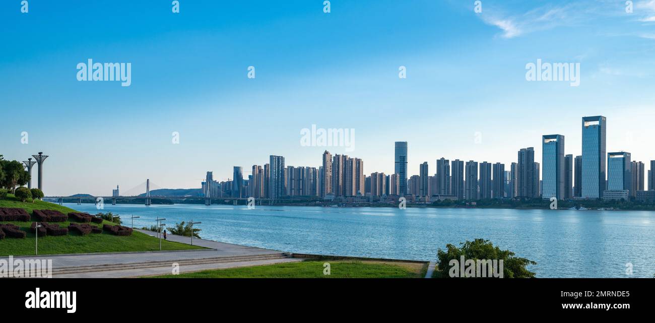 Changsha riverside cultural park chau square across the head of the ...