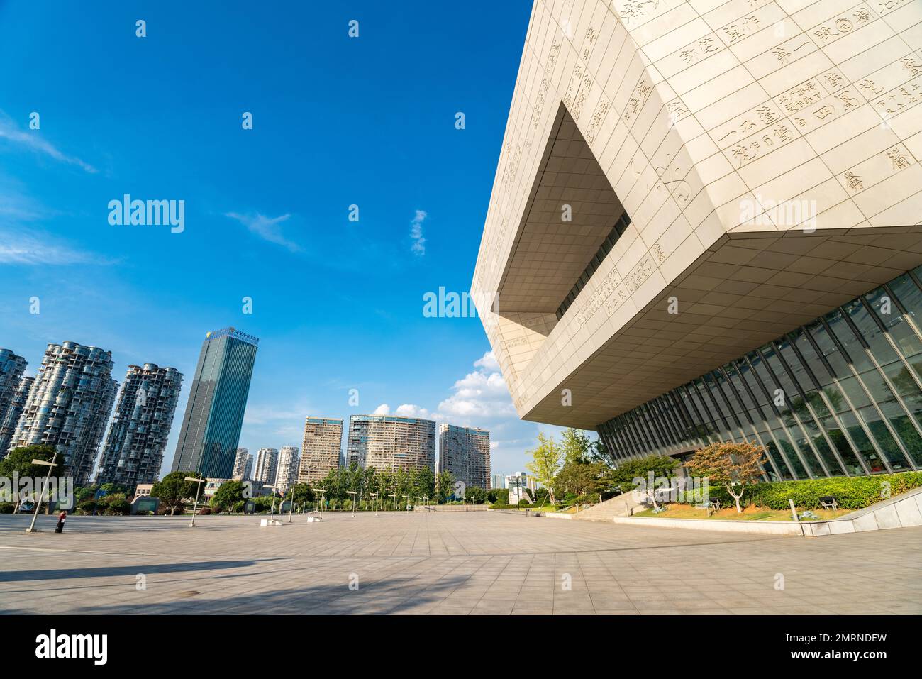 The three one hall changsha riverside cultural park construction square ...