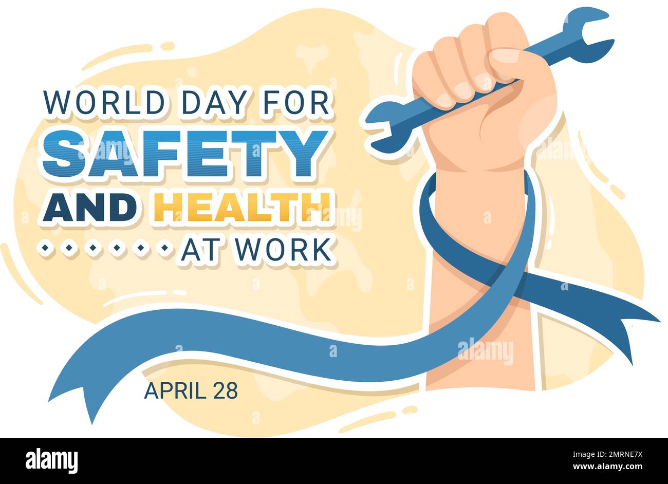 World Day Of Safety and Health at Work on April 28 Illustration with ...