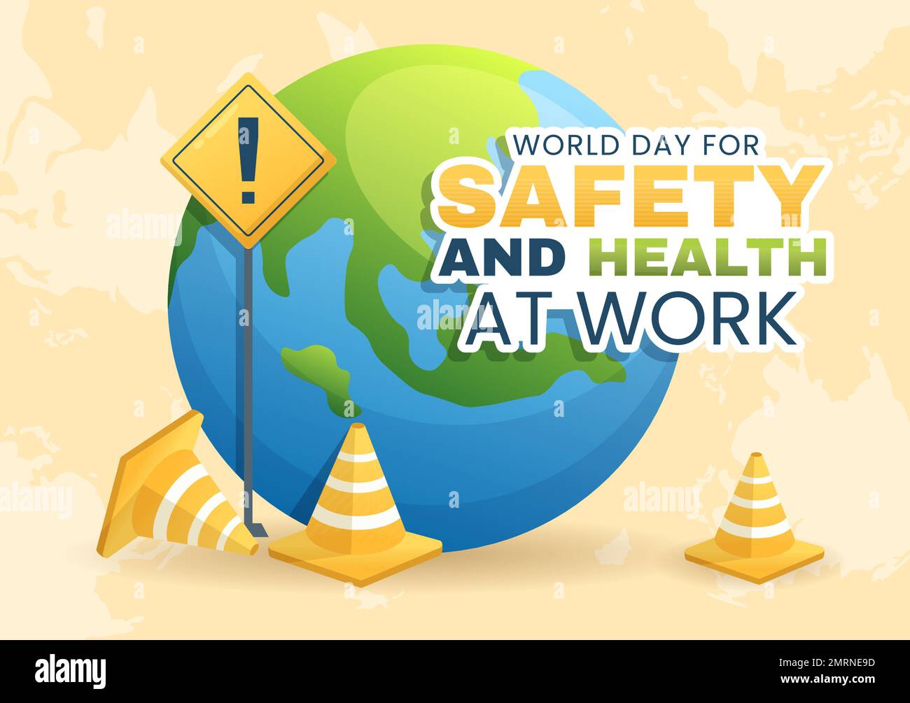 World Day Of Safety and Health at Work on April 28 Illustration with ...