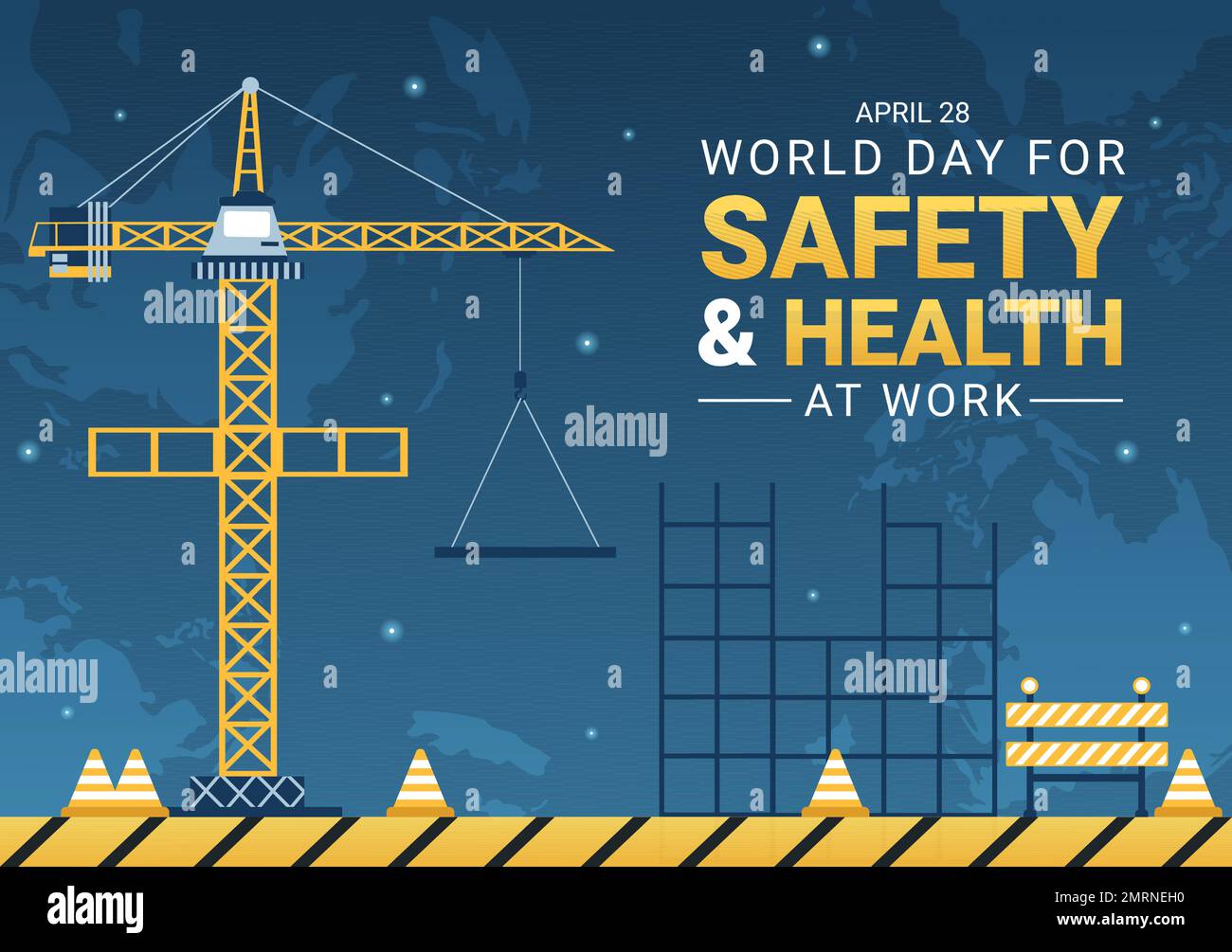 World Day Of Safety and Health at Work on April 28 Illustration with ...