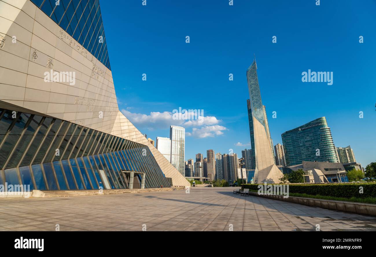 The three one hall changsha riverside cultural park construction square ...