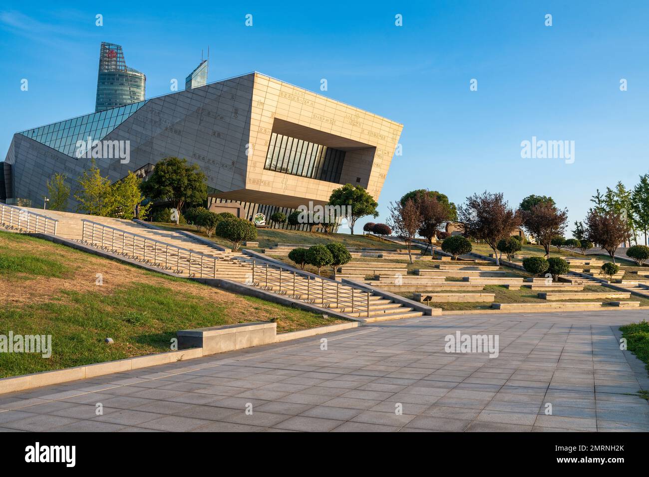 The three one hall changsha riverside cultural park construction square ...