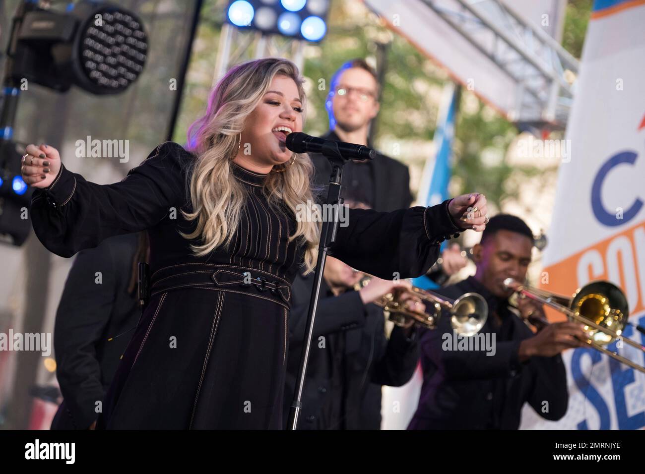 Kelly Clarkson performs on NBC's "Today" show at Rockefeller Plaza on ...
