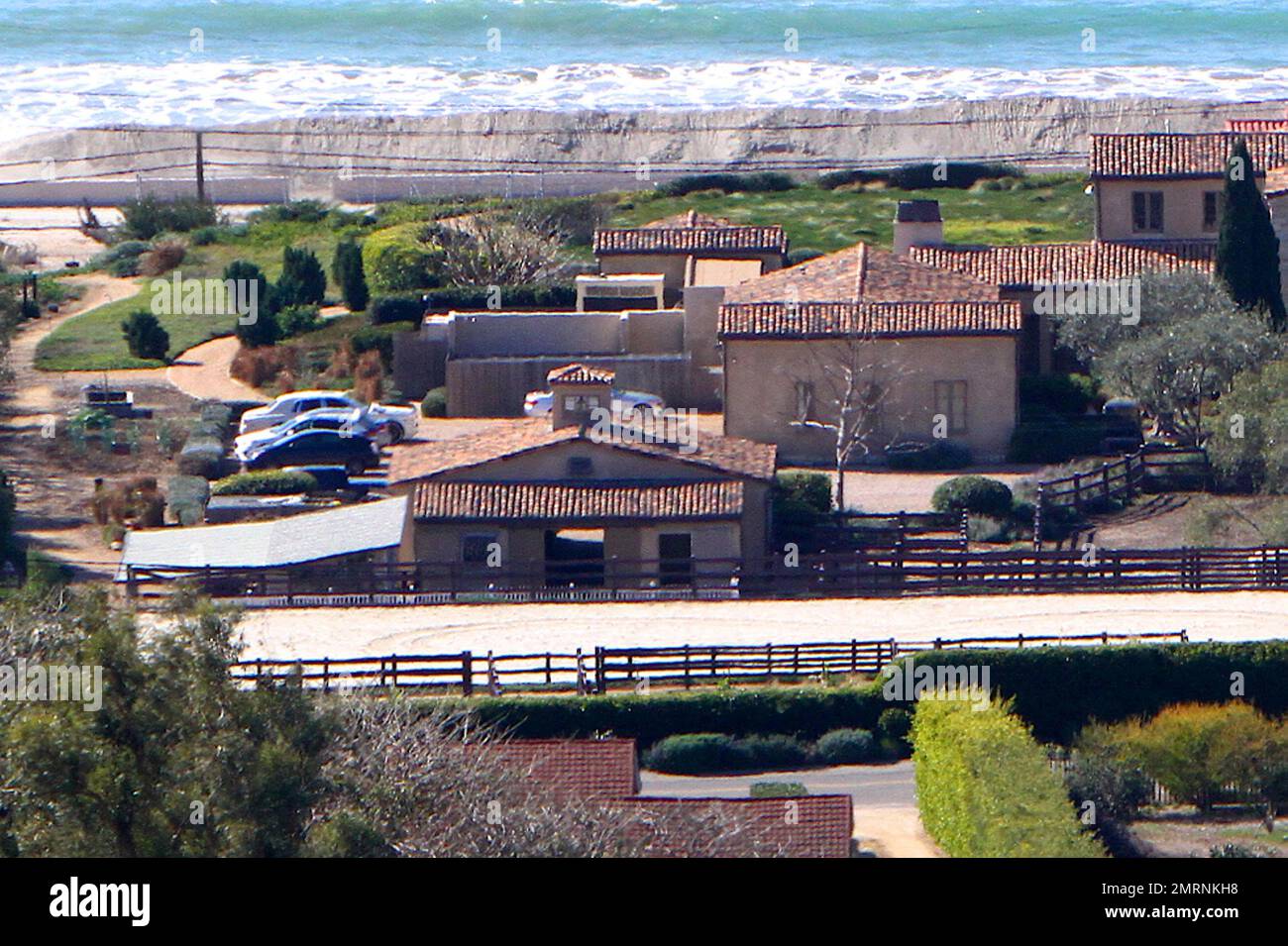 General views of Lady Gaga's Malibu home. The five bedroom, twelve ...