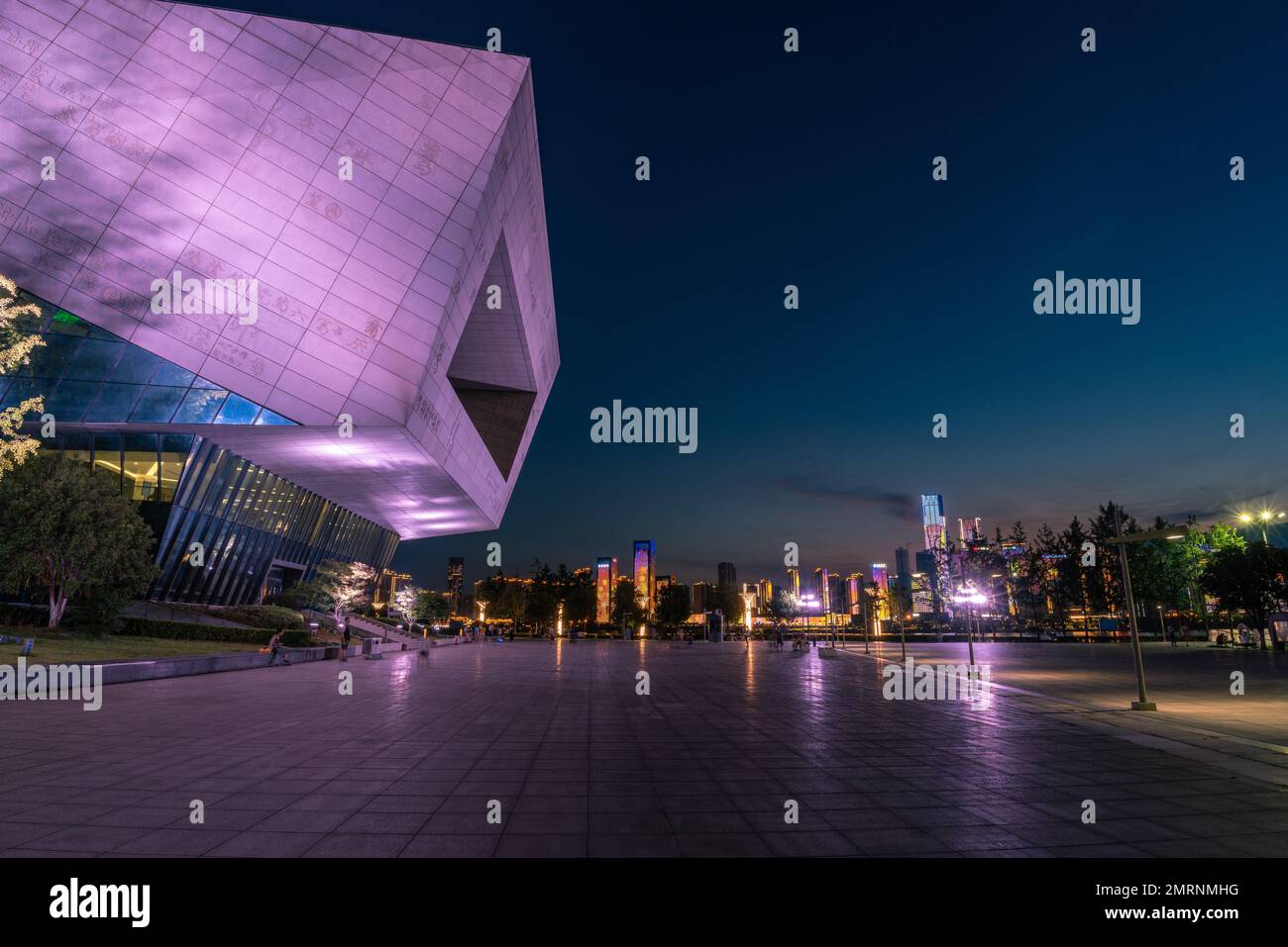 Changsha binjiang the three cultural park construction square one hall ...