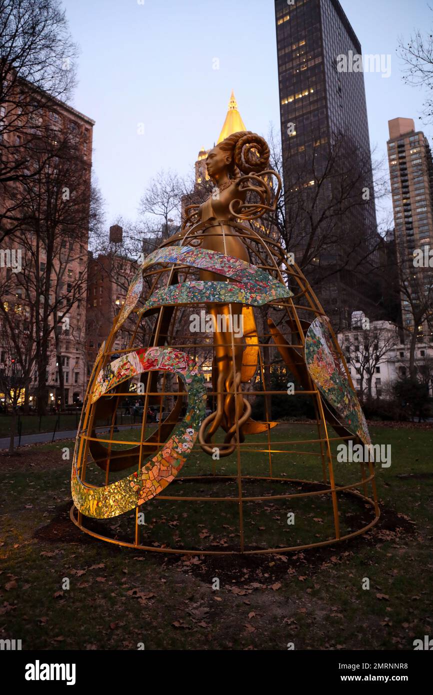 A new pro-abortion statue has been placed on top of the New York City ...