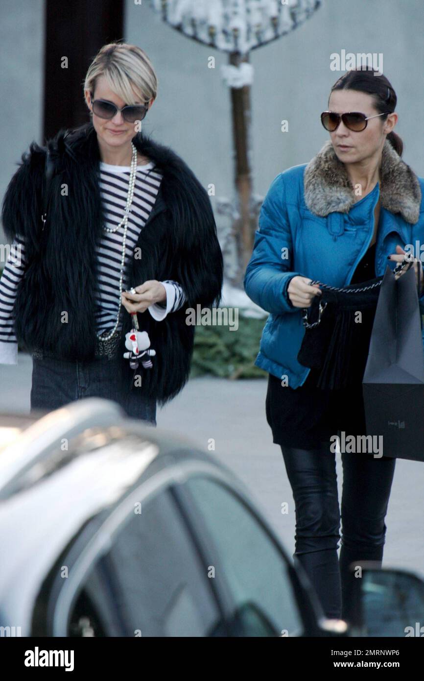 Johnny Hallyday's wife Laeticia Boudou leaves Maxfield's after getting ...