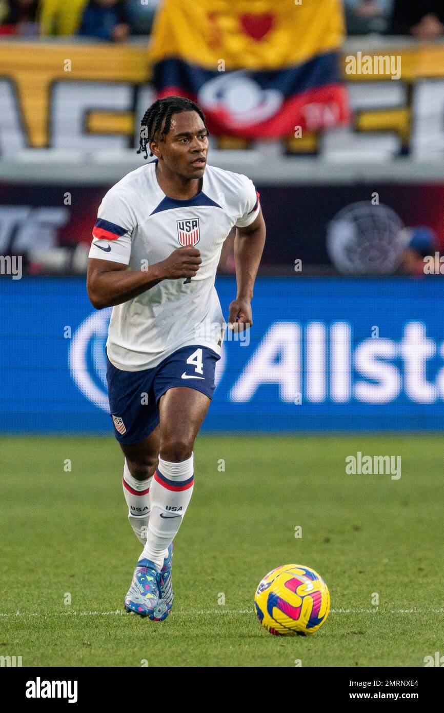 United States of America defender DeJuan Jones (4) during an ...