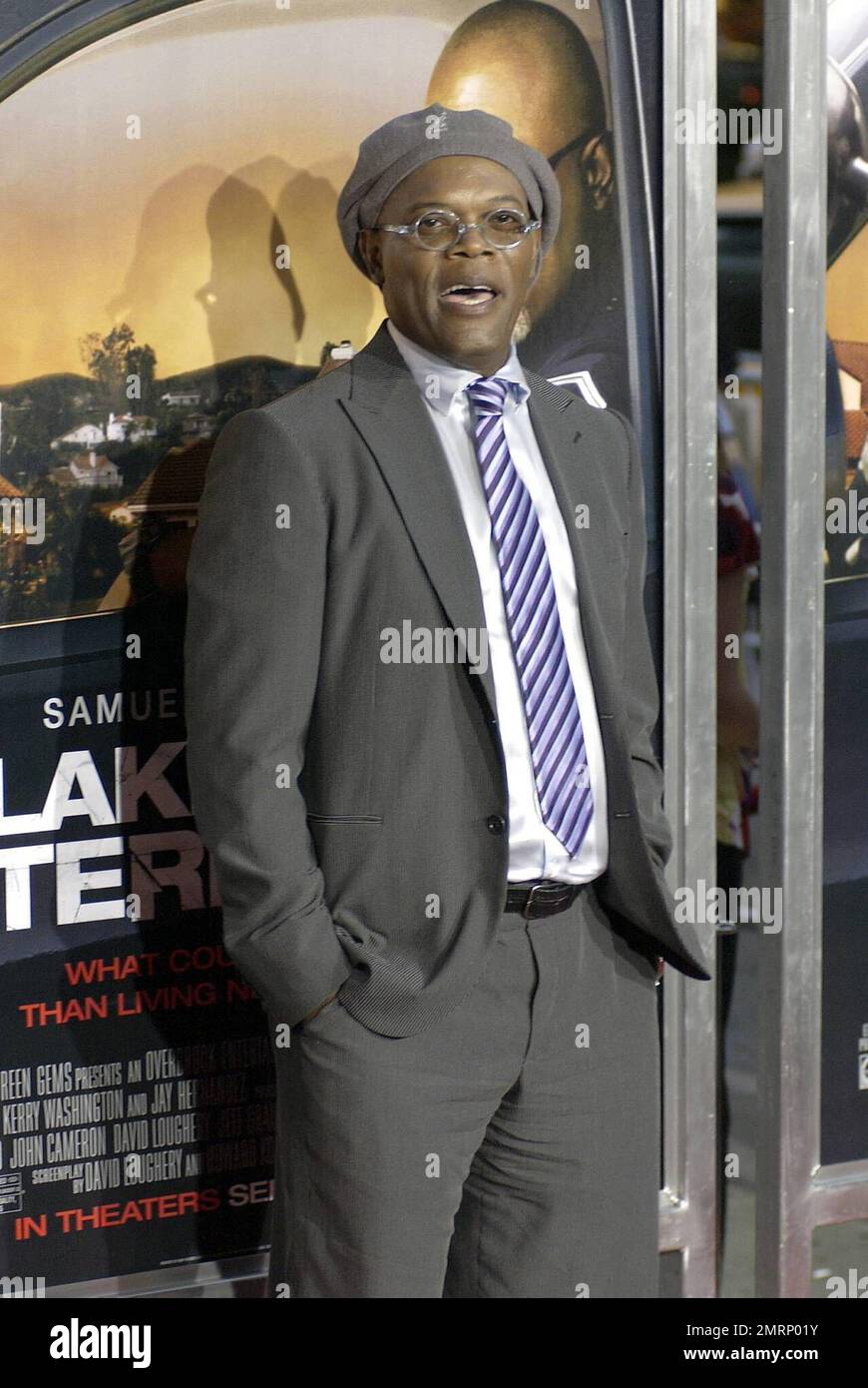 Samuel L. Jackson attends the premiere of "Lakeview Terrace" at the ...