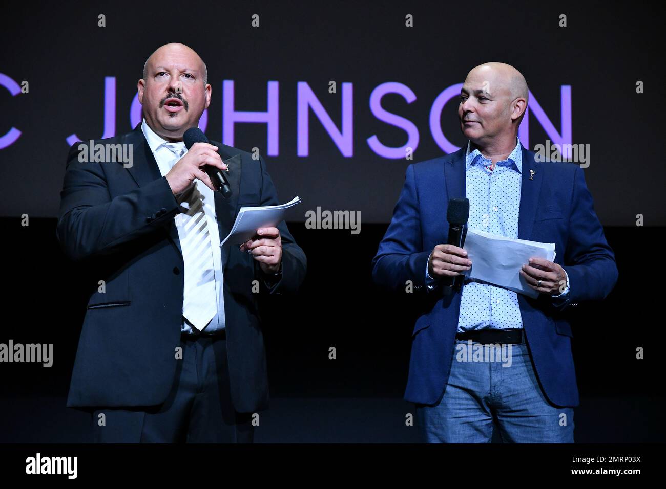 Academy Governors Marc Johnson and Seth R. Shapiro are seen at The ...