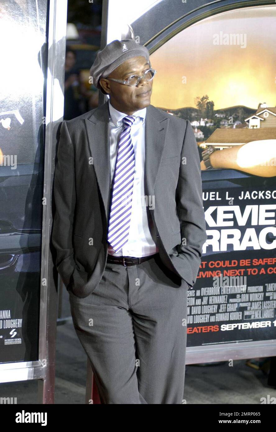 Samuel L. Jackson attends the premiere of "Lakeview Terrace" at the ...