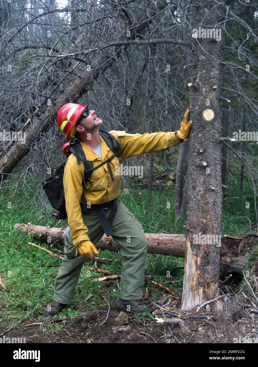 In this July 12, 2017, photo, Ben Brack, a firefighter and public ...
