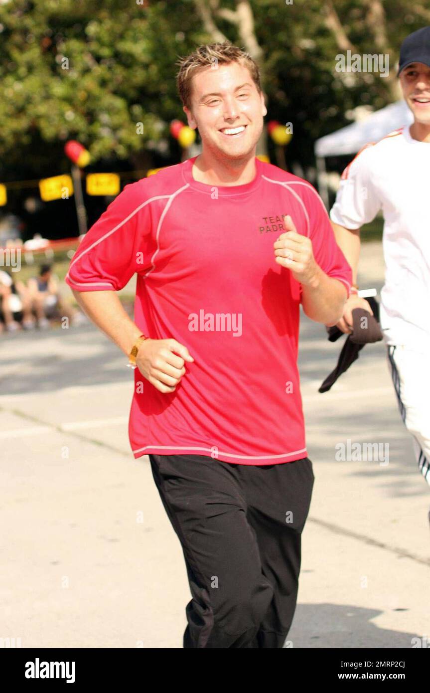 Lance Bass participates in the "Inaugural Stand for Hope! 5K Charity ...