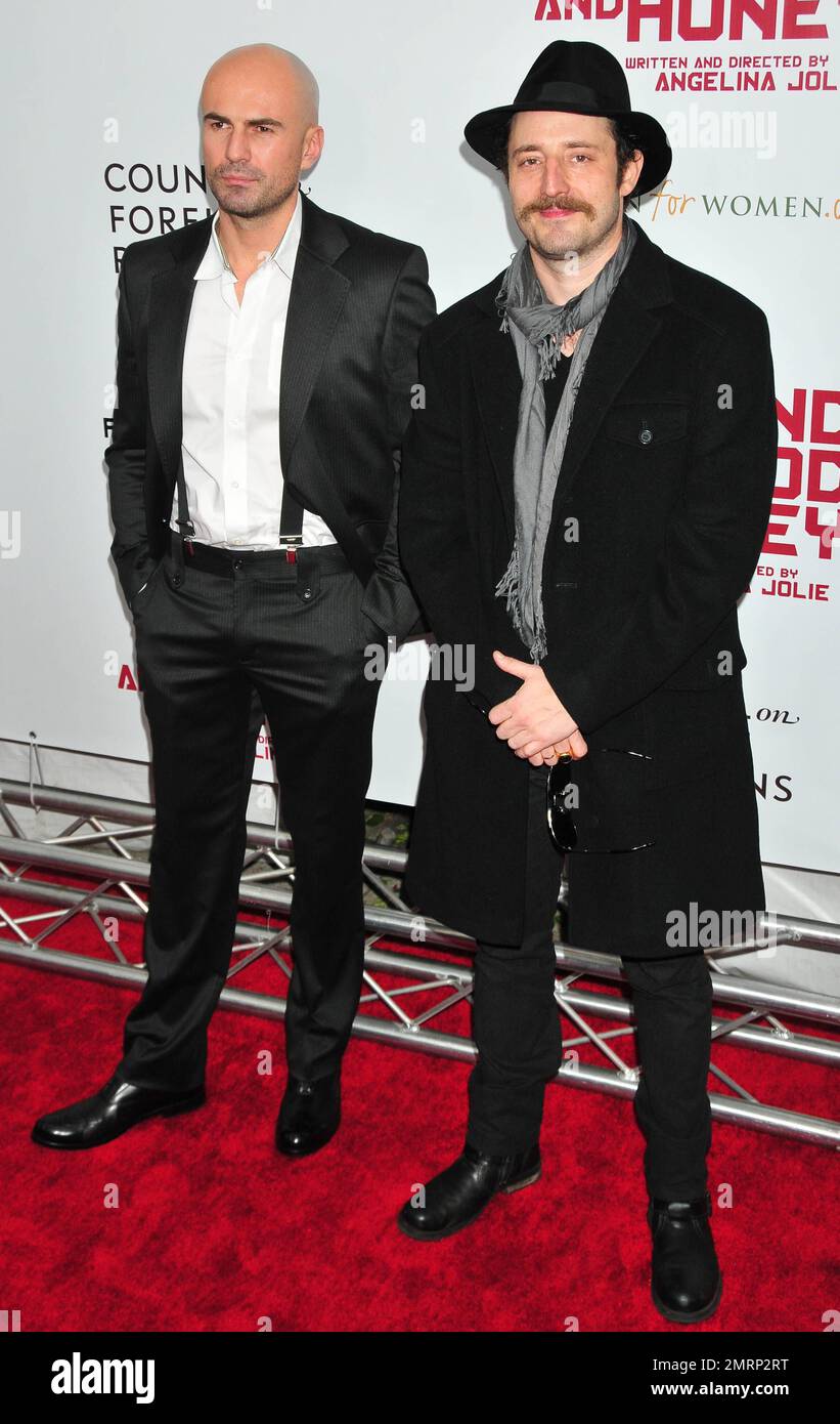 Ermin Sijamija and Nikola Djuricko at the premiere of "In the Land of ...