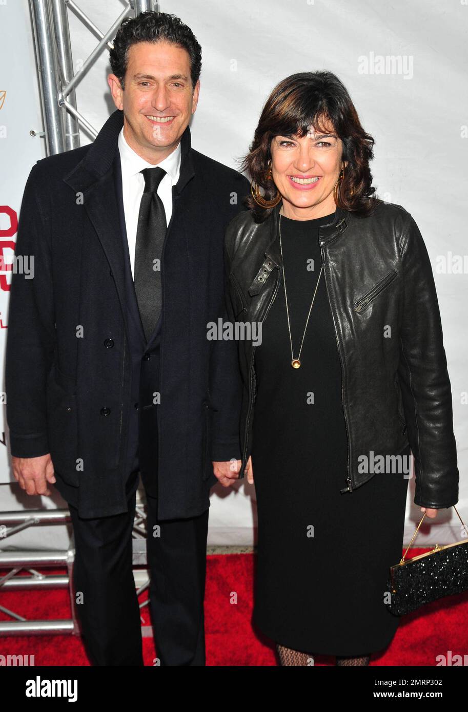 Christiane Amanpour and Jamie Rubin at the premiere of "In the Land of ...