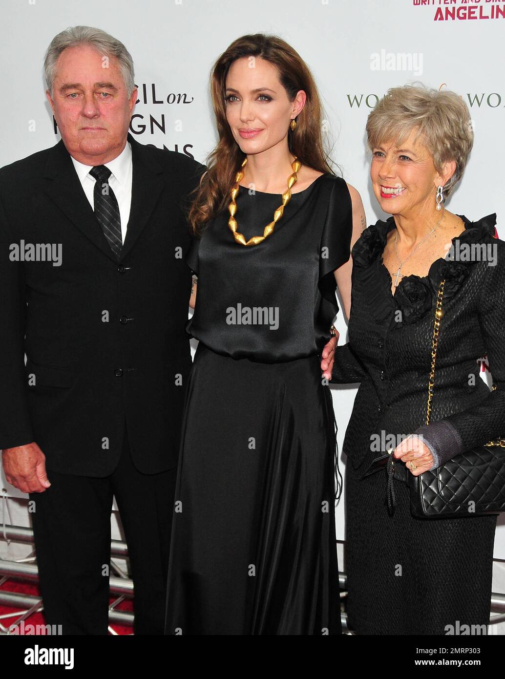 Angelina Jolie and Brad Pitt's parents at the premiere of "In the Land ...