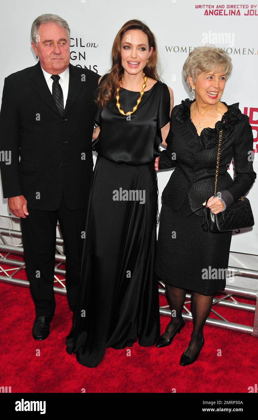 Angelina Jolie and Brad Pitt's parents at the premiere of "In the Land ...
