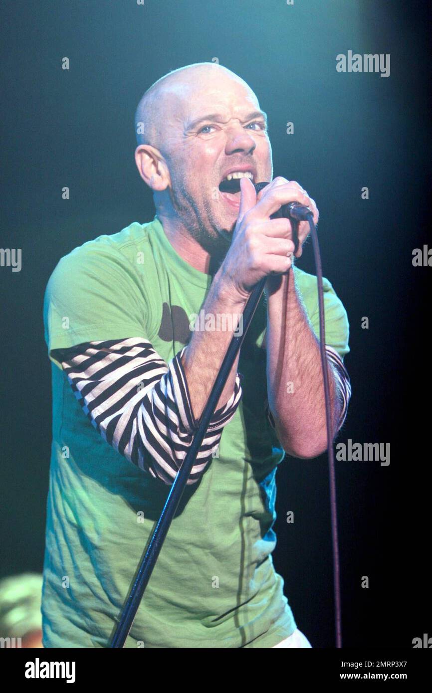 R.E.M. performs at the Langerado Music Festival on the Big Cypress ...