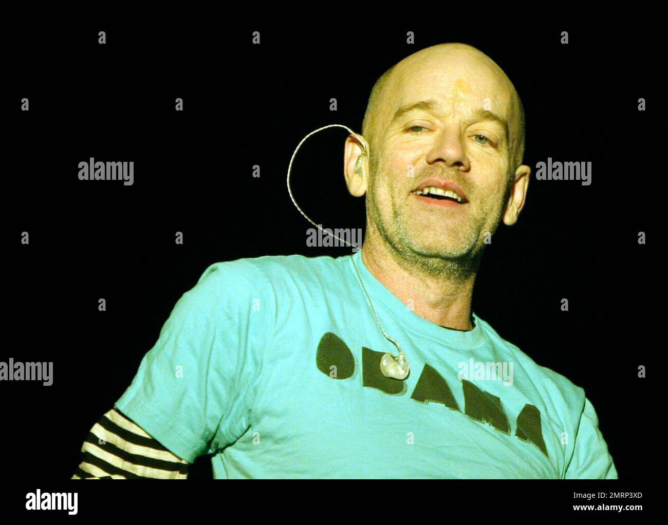 R.E.M. performs at the Langerado Music Festival on the Big Cypress ...