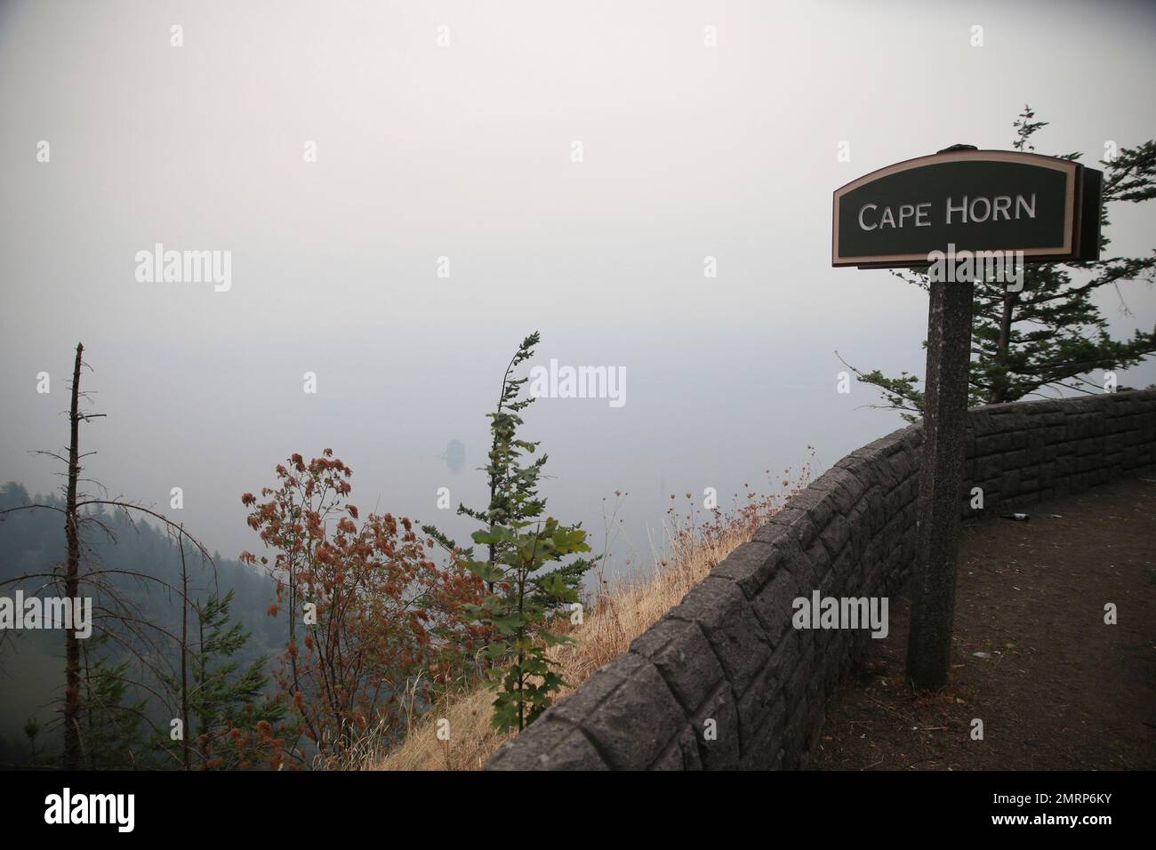 The view of the Columbia River Gorge seen from Cape Horn, Wash., is ...