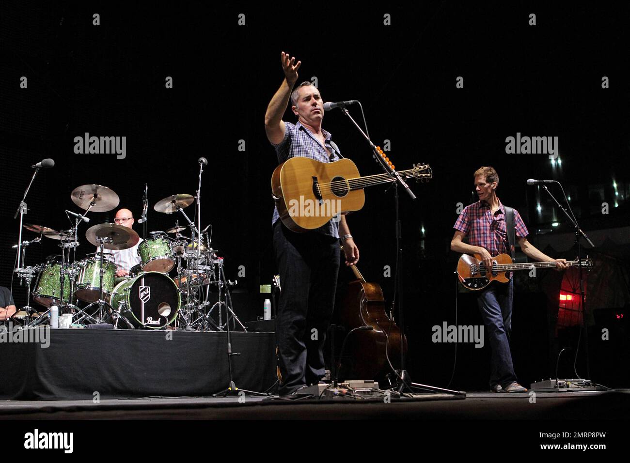 Ed Robertson (C) of 'Barenaked Ladies' performs live in concert as part ...