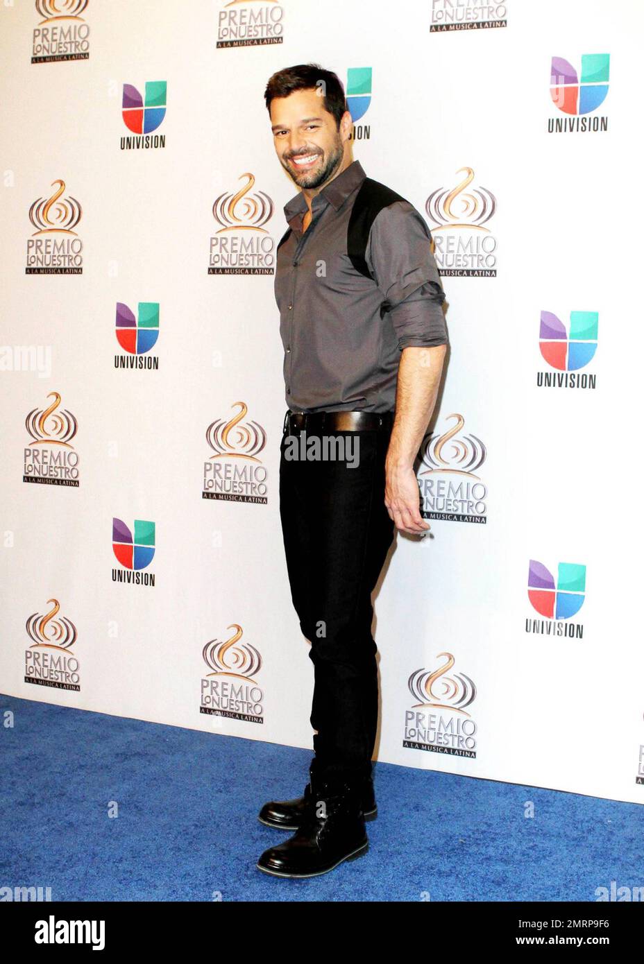 Puerto Rican pop singer Ricky Martin, who received the Global Icon ...