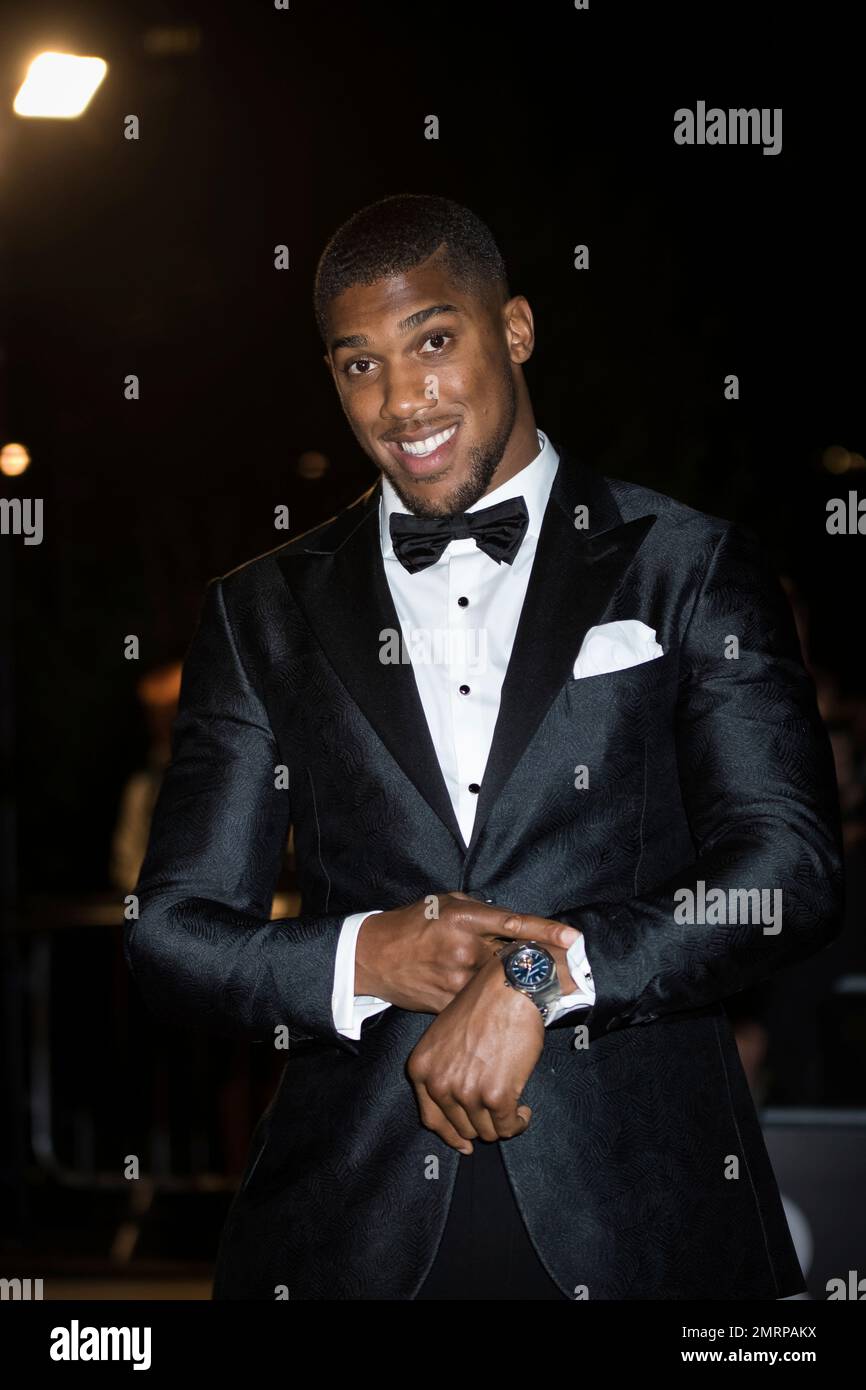 Anthony Joshua poses for photographers upon arrival at the GQ's Men of ...