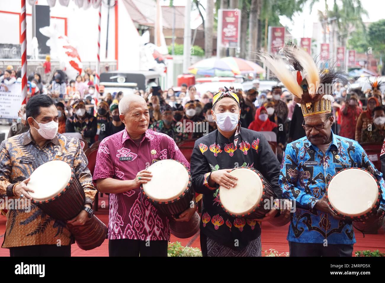 The opening ceremony of Blitar Jadul. Blitar jadul was held for the ...