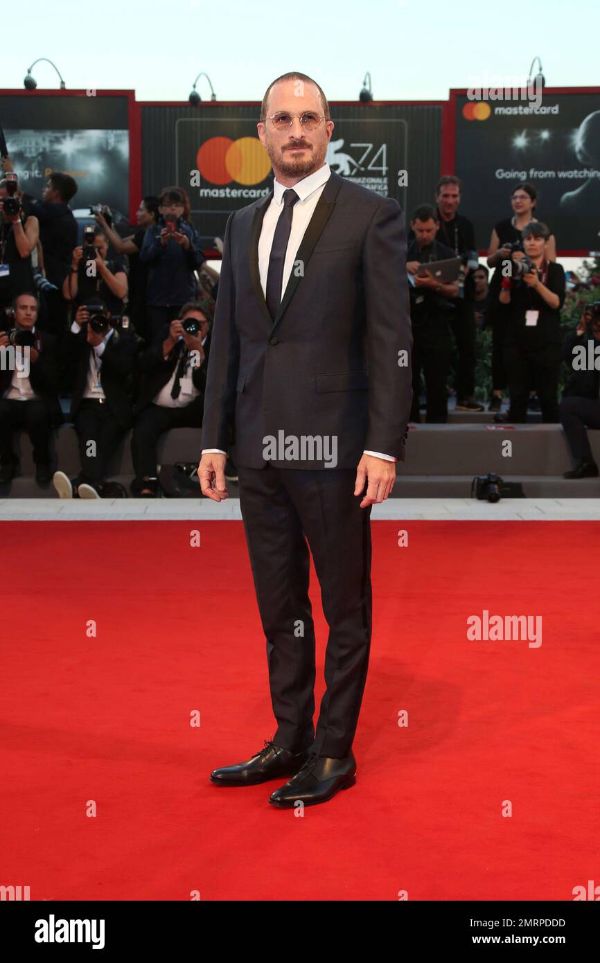 Director Darren Aronofsky poses for photographers at the premiere of ...